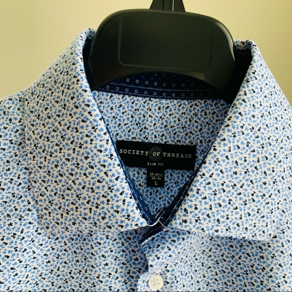 Society Of Threads | Shirts | Society Of Threads Slim Fit Floral ...